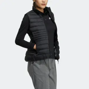Adidas Puffer Vest With Stand Collar - Black