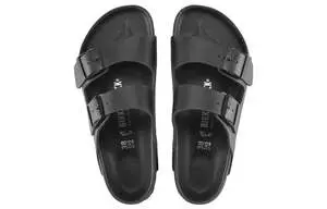 BIRKENSTOCK Arizona Leather Sandals - Black