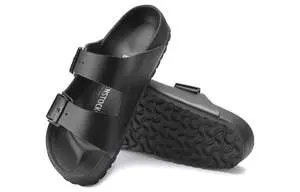 BIRKENSTOCK Arizona Leather Sandals - Black