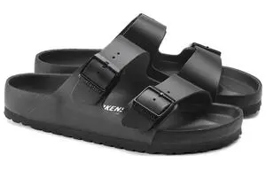 BIRKENSTOCK Arizona Leather Sandals - Black