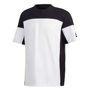 Adidas Zne Tee Running Gym Training Colorblock Short Sleeve - White