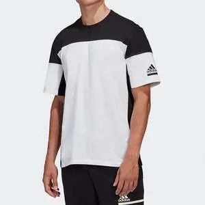 Adidas Zne Tee Running Gym Training Colorblock Short Sleeve