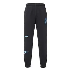 Nike Logo Embroidered Bundle Feet Sports Pants/trousers/joggers Autumn - Black
