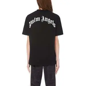 Palm Angels Printing Round Neck T-shirt