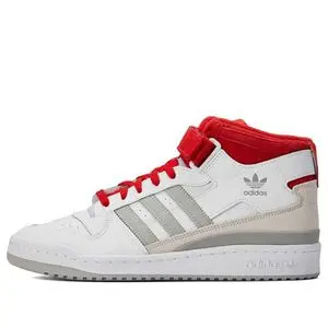 Adidas Forum Mid Sneakers - White/red/gray