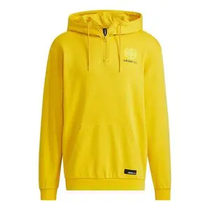 Adidas Neo Half-zip Pullover Hoodie - Yellow