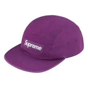 Supreme Ss26 Washed Chino Twill Camp Cap - Purple