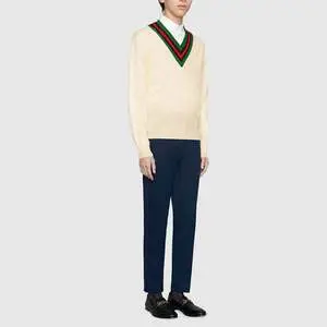 Gucci V-neck Wool Knit Jumper