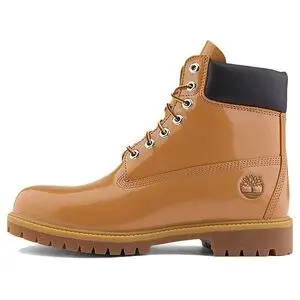 Timberland X Veneda Carter Inch Patent Leather Boots - Yellow/black