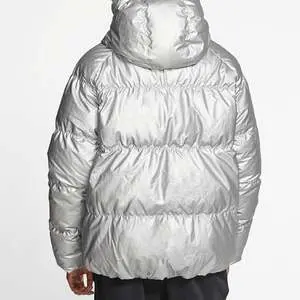 Nike Metallic Hooded Down Feather Jacket