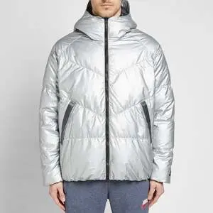 Nike Metallic Hooded Down Feather Jacket
