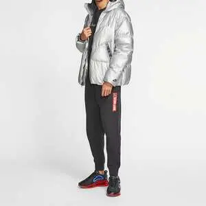 Nike Metallic Hooded Down Feather Jacket