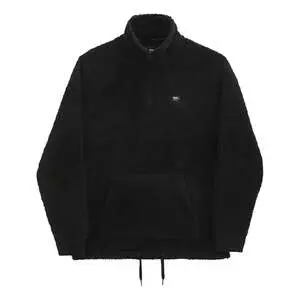 VANS Polar Fleece Stand Collar Half-zip Jacket - Black