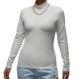 JORDAN Long Sleeve Mock Neck Top - Sail