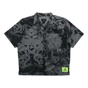 JORDAN Air Flight Short Sleeve Shirt - Black
