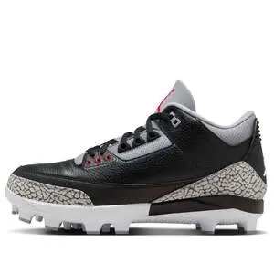 JORDAN 3 Mid Retro Mcs 'black Cement' Athletic Cleats - Black/cement Grey/white
