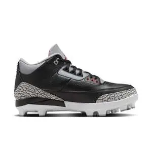 JORDAN 3 Mid Retro Mcs 'black Cement' Athletic Cleats - Black/cement Grey/white