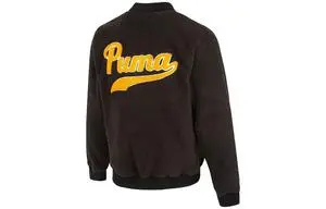 PUMA Logo Sherpa Baseball Jacket