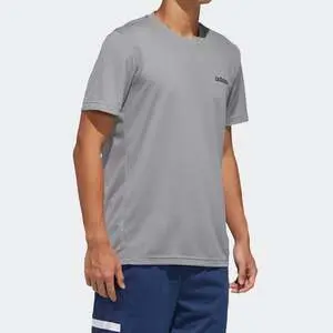 Adidas M D2m Pl Tee Training Sports Round Neck Gray
