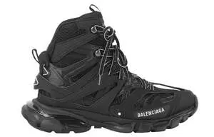 Balenciaga Track Hike High Top Sneakers - Black