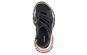 Balenciaga Track Sandals - Black/white/red