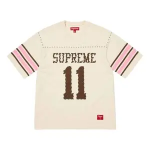 Supreme Studded Football T-shirt - Cream