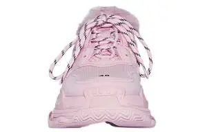 Balenciaga Triple S Fake Fur Sneakers