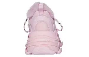 Balenciaga Triple S Fake Fur Sneakers