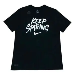 Nike Keep Staring Printed Short Sleeve Tee - Black