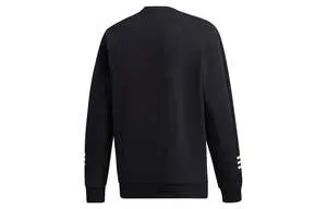 Adidas Logo Stamping Casual Sportswear Sweatshirt - Black