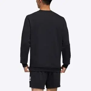 Adidas Logo Stamping Casual Sportswear Sweatshirt - Black