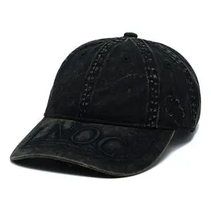 LI-NING Logo Denim Baseball Cap - Washed Black