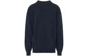 Balenciaga College Crest Crewneck Sweatshirt - Navy