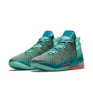 Nike Lebron 18 "we Are Family" Sneakers - Green/orange