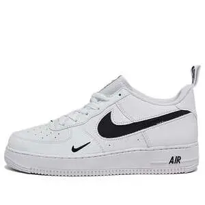 Nike Force 1 Lv8 "multi Etch Swoosh White" Sneakers - White/black