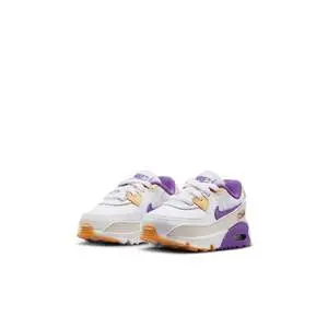Nike Max 90 Leather Sneakers - White/action Grape/phantom