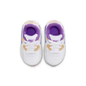 Nike Max 90 Leather Sneakers - White/action Grape/phantom