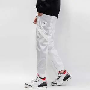 Nike Contrast Stitched Windproof Tie Woven Sweatpants For