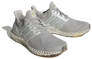 Adidas Ultra 4d Athletic Sneakers - Grey/white/silver