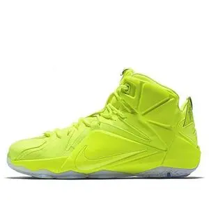 Nike Lebron 12 Ext 'tennis Ball' High Top Sneakers - White/black