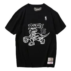 Mitchell & Ness X Nba Toronto Raptors T-shirt 'vince Carter 15 - Black/white
