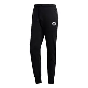 Adidas Harden Fle Logo Bundle Feet Casual Basketball Sports Long Pants - Black