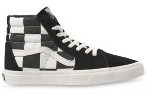VANS Sk8-hi High Top Sneakers With Checkerboard Pattern - Black/white