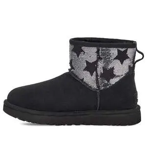 UGG Classic Mini Sequin Stars Boot - Black