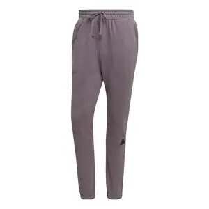 Adidas Solid Color Logo Casual Bundle Feet Sports Pants/trousers/joggers Rose Brown - Multi-color