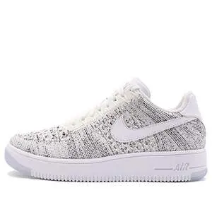 Nike Force 1 Flyknit Low Sneakers - White/black