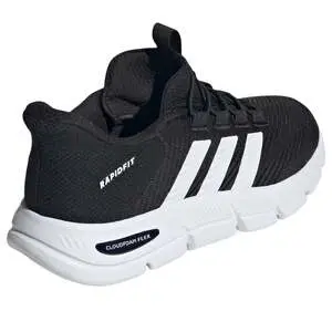 Adidas Cloudfoam Flex Rapidfit Sneakers - Core Black/cloud White/silver Metallic