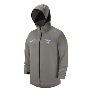 Nike Nba Chicago Bulls Dri-fit Full Zip Hoodie - Dark Heather Grey
