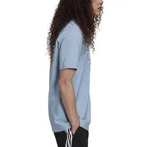Adidas Originals St Tee Casual Breathable Sports Logo Printing Short Sleeve - Sky Blue