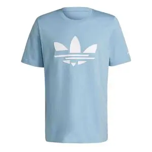 Adidas Originals St Tee Casual Breathable Sports Logo Printing Short Sleeve - Sky Blue